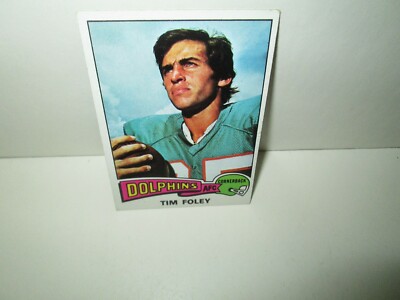 TIM FOLEY 1975 FOOTBALL CARD Topps #521 Purdue MIAMI DOLPHINS DB VG+ | eBay