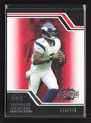 2008 Topps Triple Threads #20 Tarvaris Jackson Red /779 | eBay