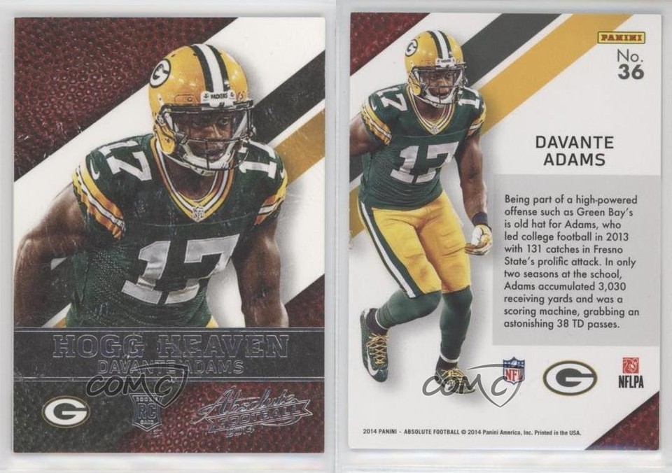 2014 Panini Absolute Hogg Heaven Davante Adams #36 7a6 | eBay UK