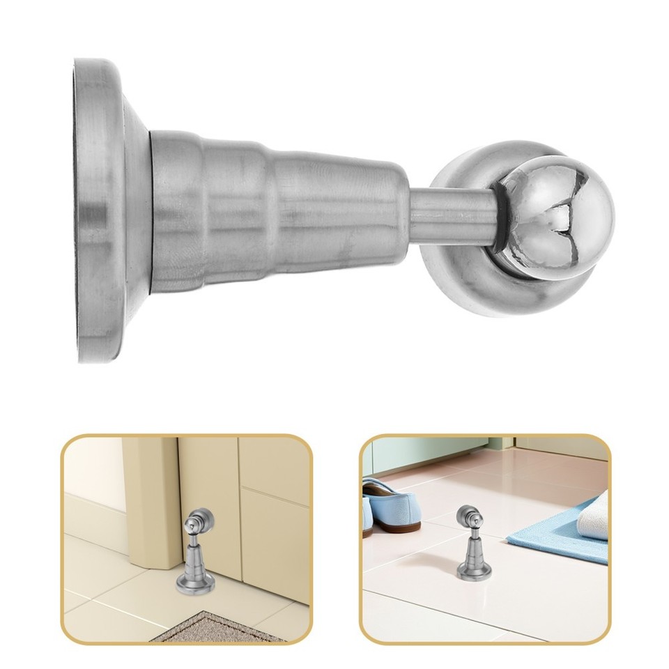 Hydraulic Door Stop Buffer for Wall Stopper Barn Stainless Steel | eBay