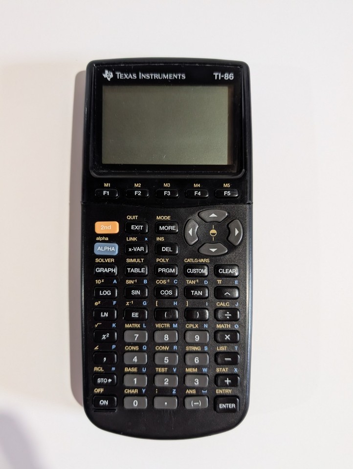 Texas Instruments TI 86 Graphing Calculator For Parts Or Repair | eBay
