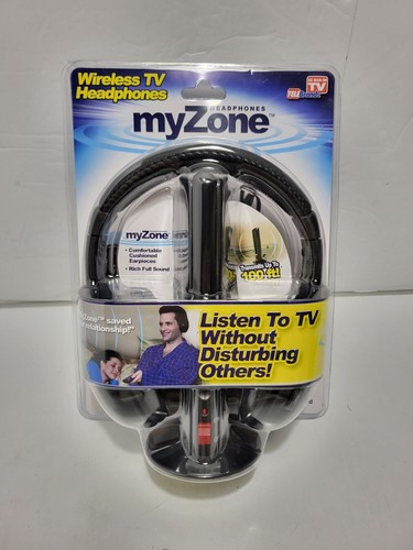New My Zone Wireless TV Headphones Transmits to 100 FT As Seen On TV ...