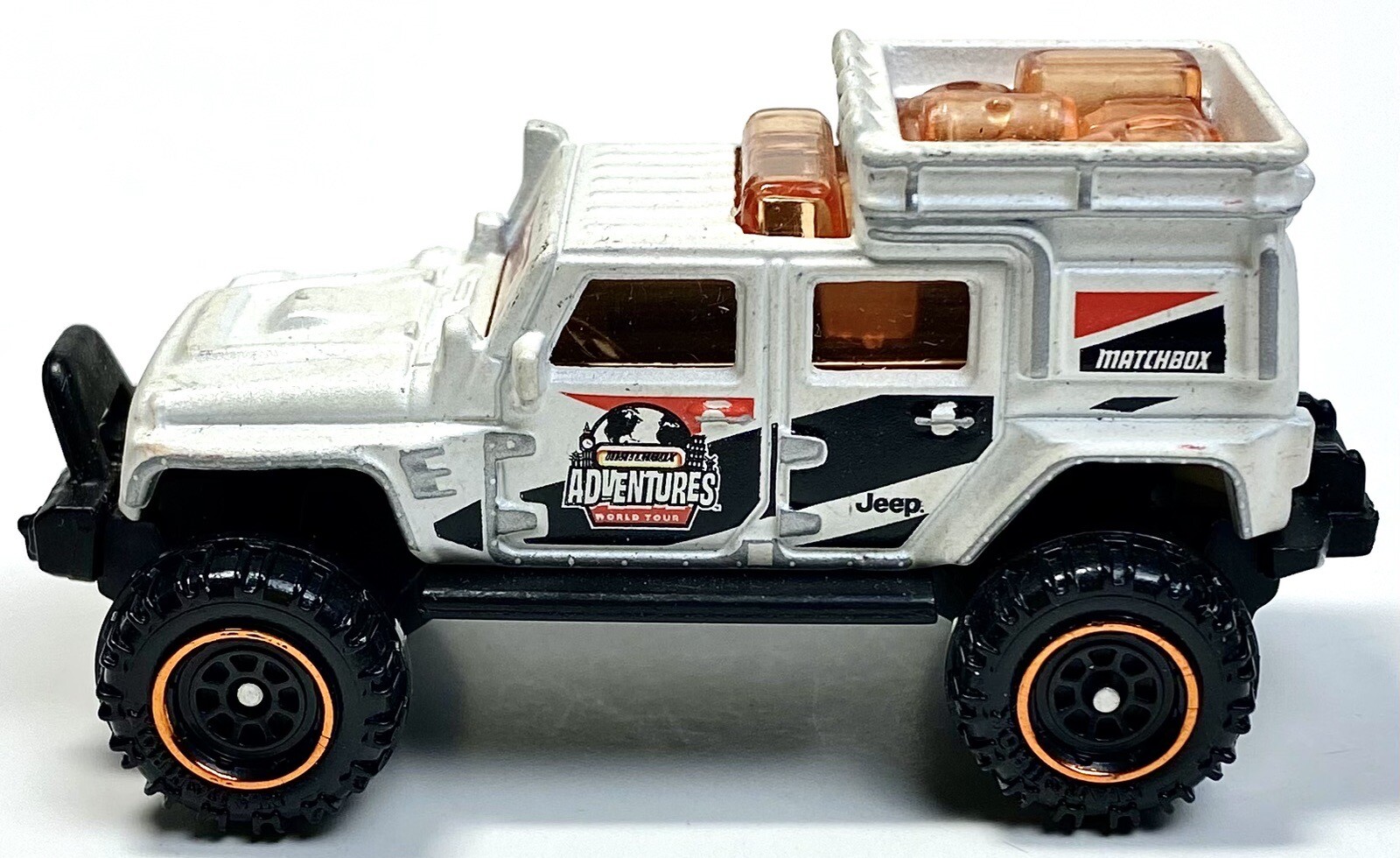 Matchbox Jeep Wrangler Superlift White Adventures World Tour 1:62 LOOSE ...