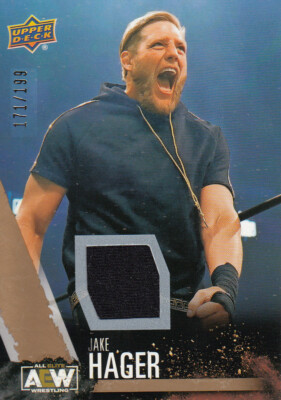 Jake Hager 2021 Upper Deck AEW Gold Relic Card #19 171/199 | eBay