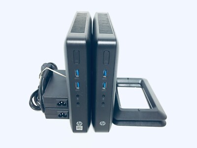 (Lot of 2) HP T520 Thin Client AMD GX-212JC 1.2GHz 8GB SSD 4GB RAM ...