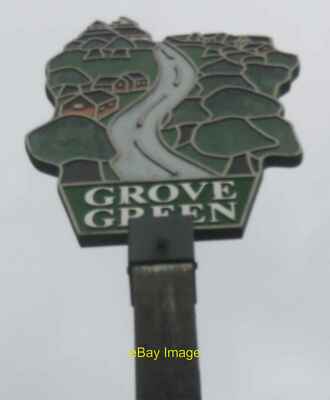 Photo 6x4 Close-up of Grove Green Village Sign Maidstone As seen in ...