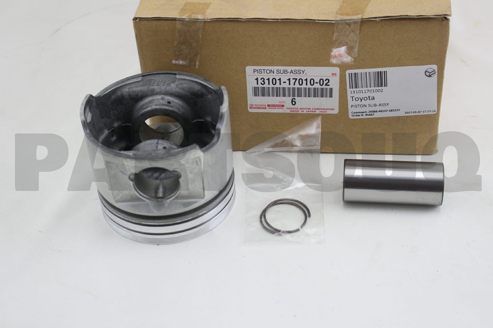 131011701002 Genuine Toyota PISTON SUB-ASSY, W/PIN 13101-17010-02 | eBay