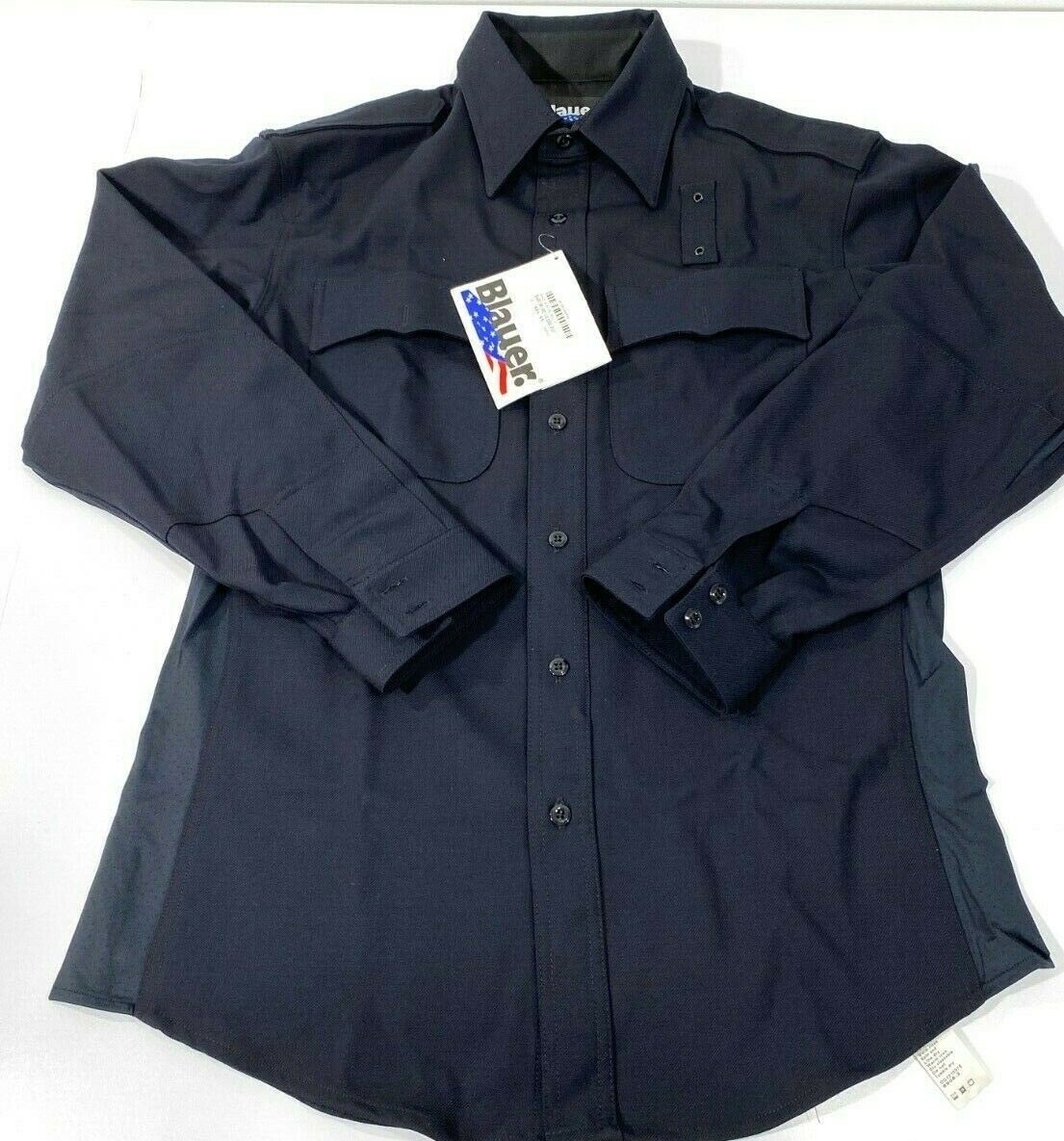 Blauer Mens Long Sleeve Wool Supershirt Shirt 8906 Dark Navy 15 X 33 ...