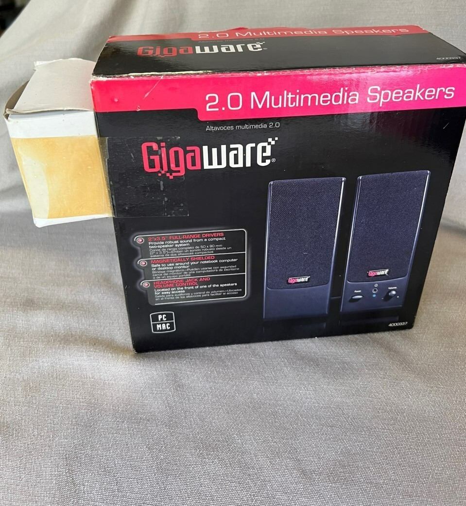 Gigaware+2.0+Channel+Multimedia+Speakers+4000337 for sale online | eBay