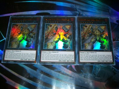 3x Inzektor Exa-Beetle 1st Edition Ultra Rare BROL-EN084 Yu-Gi-Oh! | eBay
