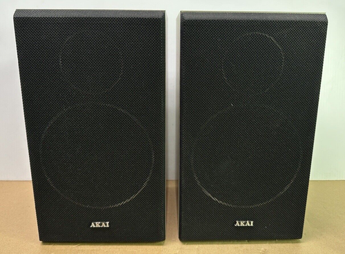 Akai SW-TM3 2-Way Bookshelf Speaker System Pair Made in Japan Vintage ...