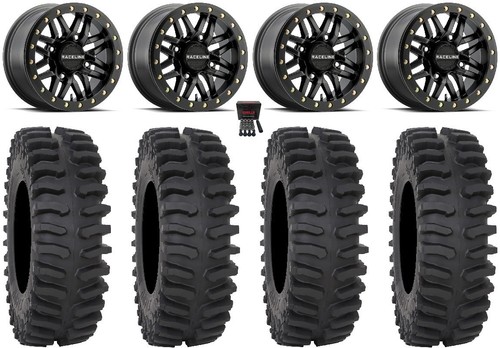 Raceline Ryno Bdlk 15" Bk Wheels 35" XT400 Tires Polaris RZR XP 1000 ...