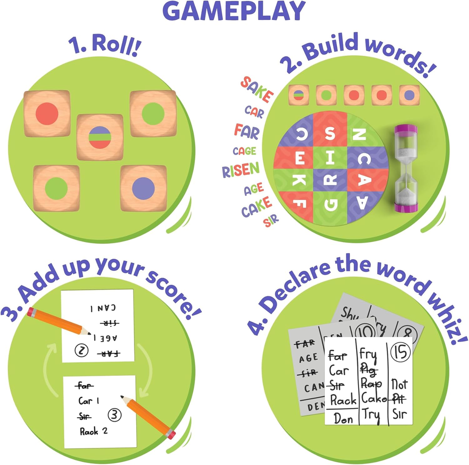 Word Building Game - Muddled, Fast-Paced Word Building Game, Fun for ...