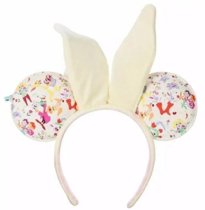 New Disney Parks Reigning Rabbits Minnie Mouse Bunny Ears Headband | eBay