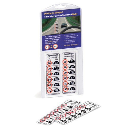 Speed Right Transparent MPH KPH Speed Converter Windscreen Reminder ...