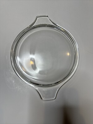 Vintage Pyrex 474-C 15 Lid Round Clear Glass Casserole Replacement LID ...