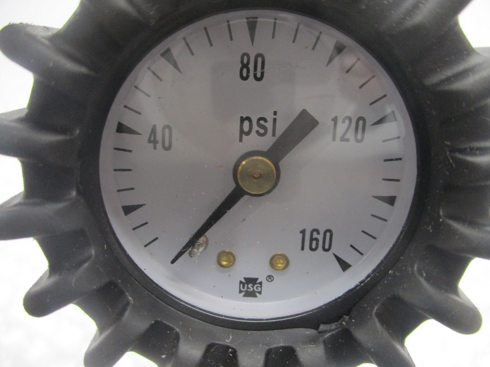 TIDLAND 128052 AIR INFLATION TOOL W/GAUGE 0-160PSI NSNP | eBay