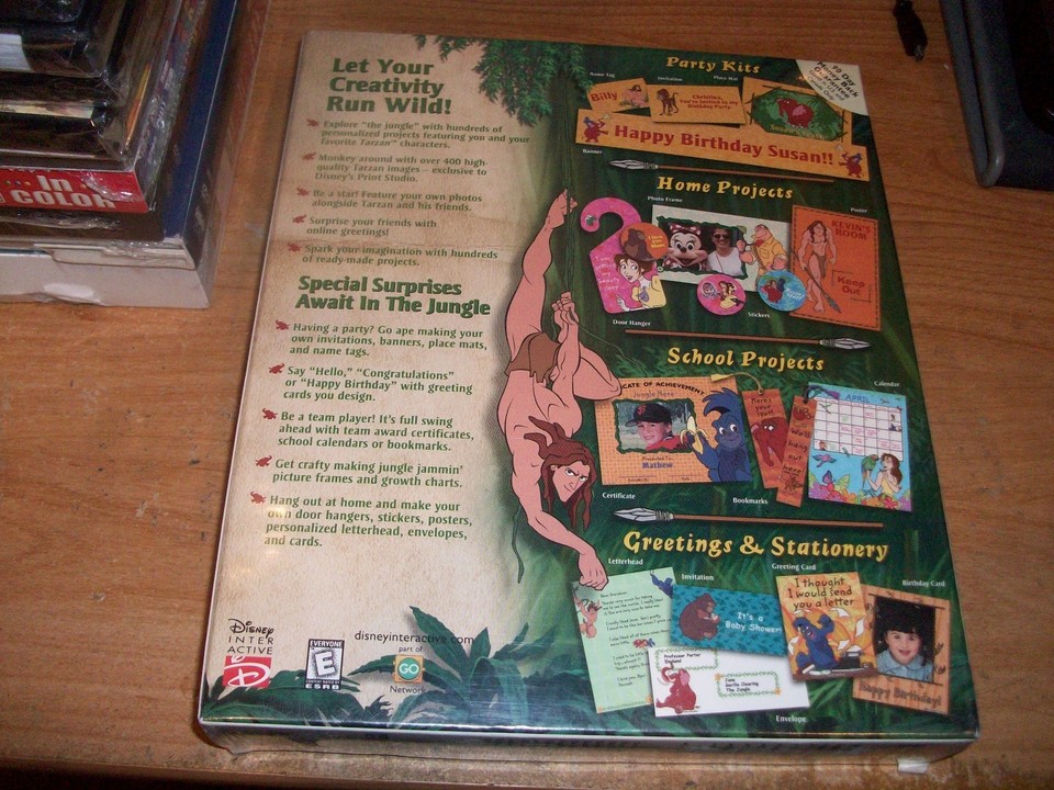 Disney's Tarzan Print Creativity Studio (PC, 1999 Windows CD ROM 95/98 ...