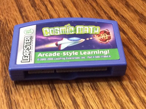 COSMIC MATH LeapFrog Leapster Arcade-style Learning Game Cartridge 1st ...