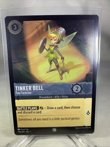 Tinker Bell - Tiny Tactician 194/204 | FOIL | Lorcana The First Chapter NM | eBay