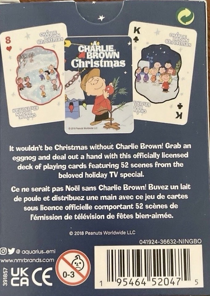 A CHARLIE BROWN CHRISTMAS Playing Cards Deck Peanuts | eBay