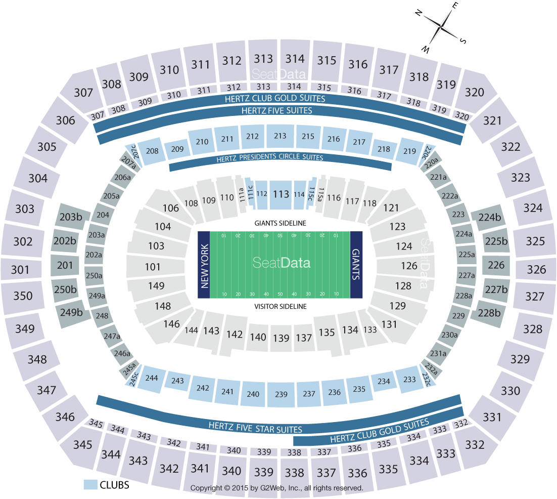 Metlife Stadium Seating Chart