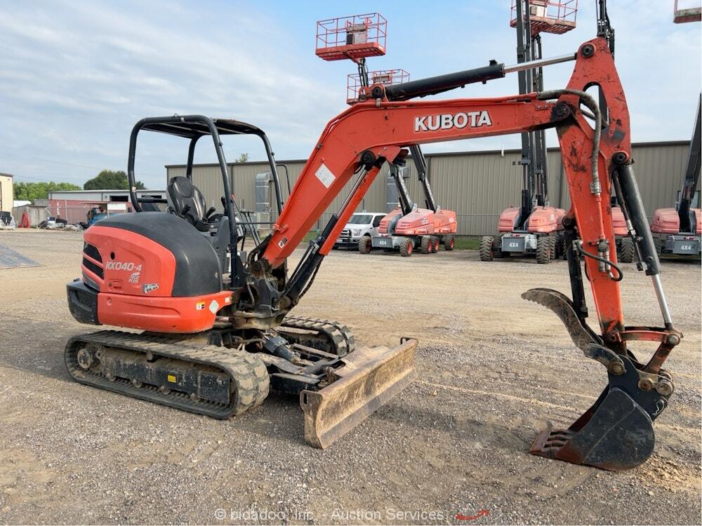 2020 Kubota KX040-4 Mini Excavator Backhoe Blade Bucket Hyd Aux Thumb ...