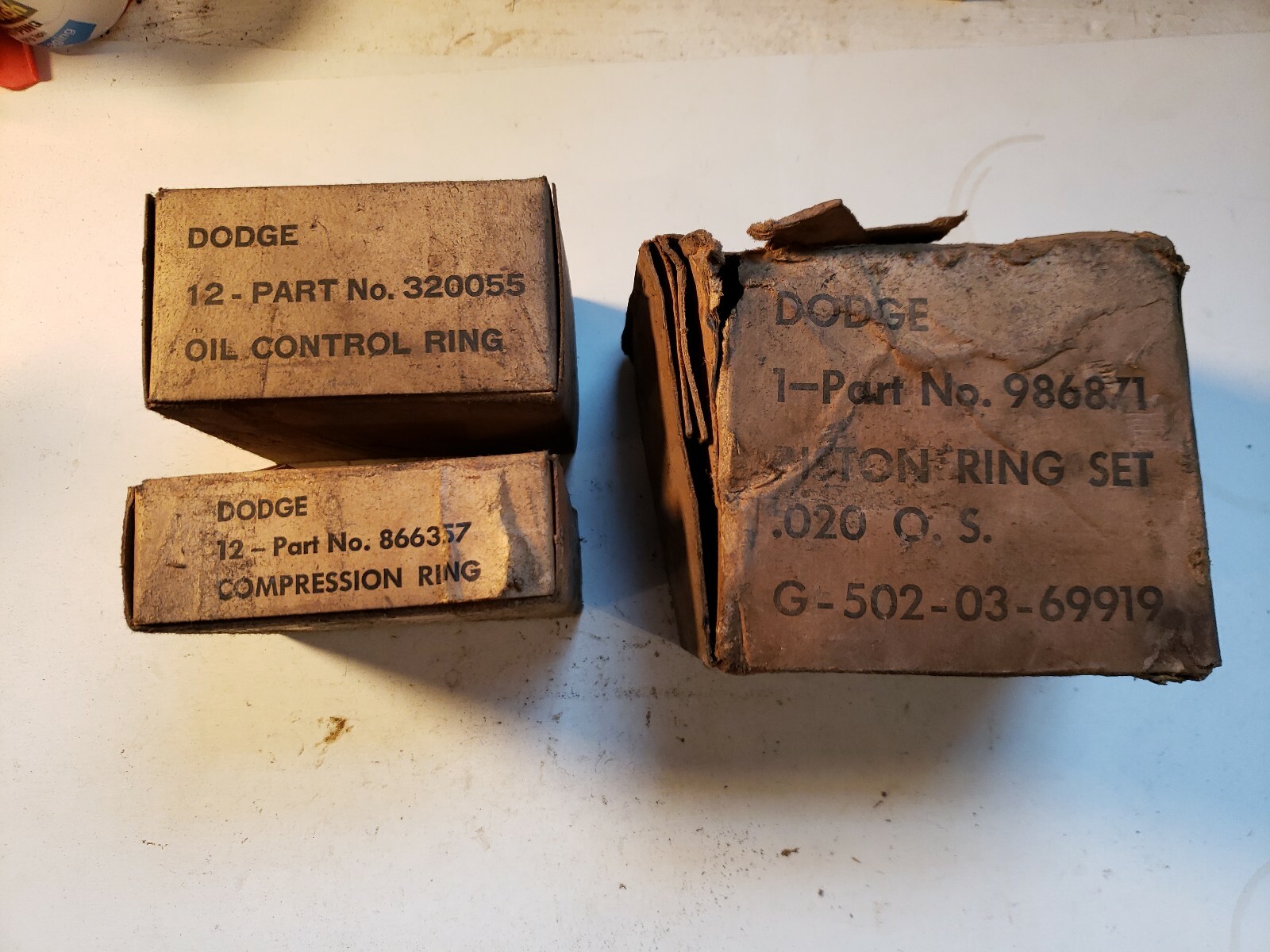 NOS 1930s-40s Dodge Piston Ring Set 986871 866357 320055 .020 O.S. | eBay