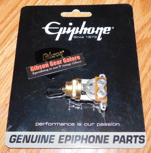Epiphone Les Paul Switch Gold Straight Toggle Black Tip Guitar Parts ...