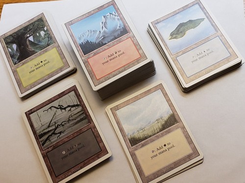 Magic the Gathering - Revised Ed. - 151 Basic Land Card Lot - NM /NP | eBay