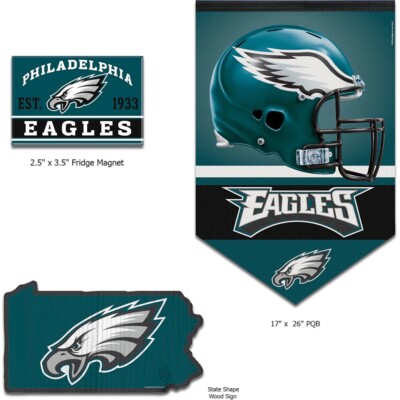 Philadelphia Eagles NFL Game Room Fan Cave 3 Pc. Set Wall Decor ...