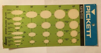 NOS Pickett Template Stencil 1275 Master Ellipse - FREE SHIP! | eBay