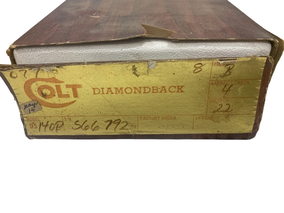 1979 Colt Revolver Box With Manuals 22 Caliber 4” Barrel | eBay