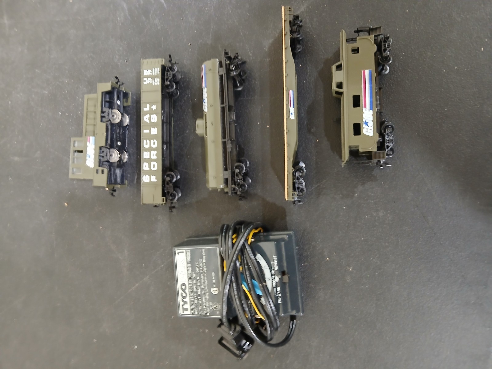 Vintage Tyco GI Joe HO Scale Military Special Forces 6 Pcs Train Set ...