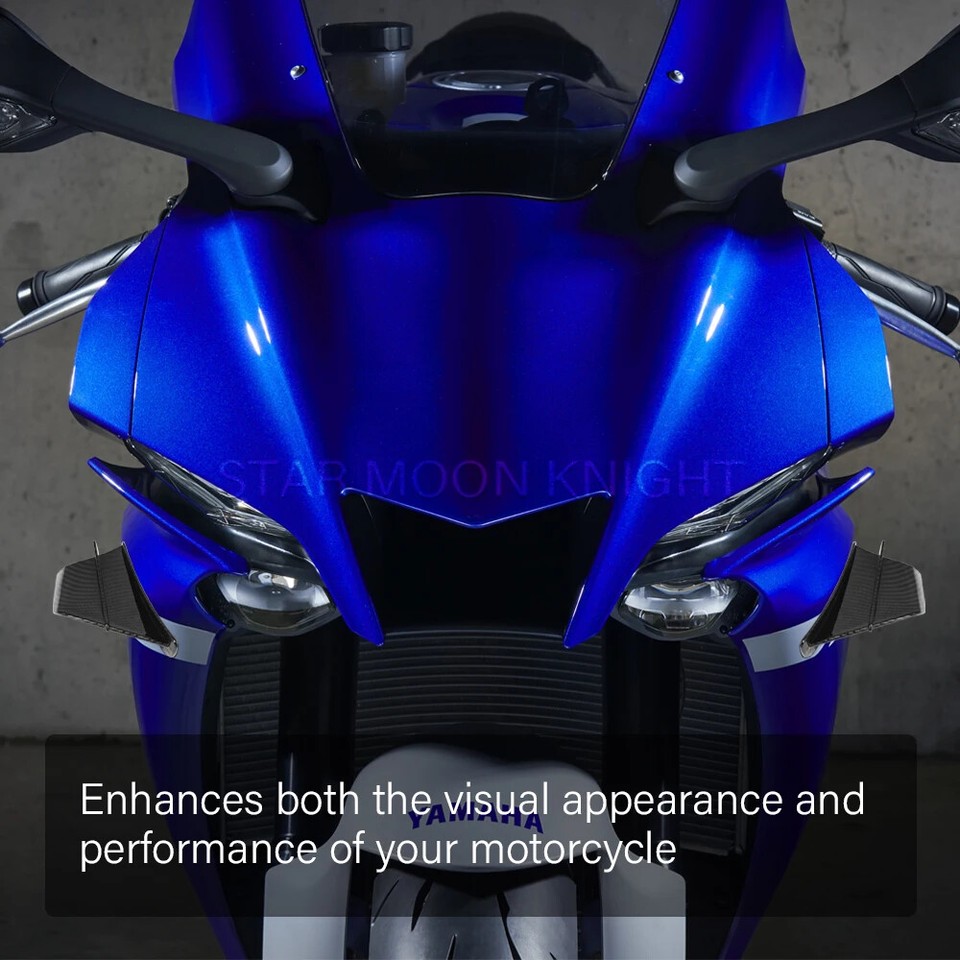 Carbon Fibre Side Fairing Winglet Deflector Spoilers For Yamaha YZF R1 ...