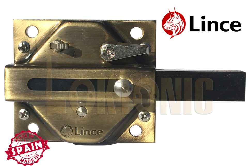 Lince Lock 2930BI High Security Heavy Duty Rim Gate Shed Garage Sliding ...
