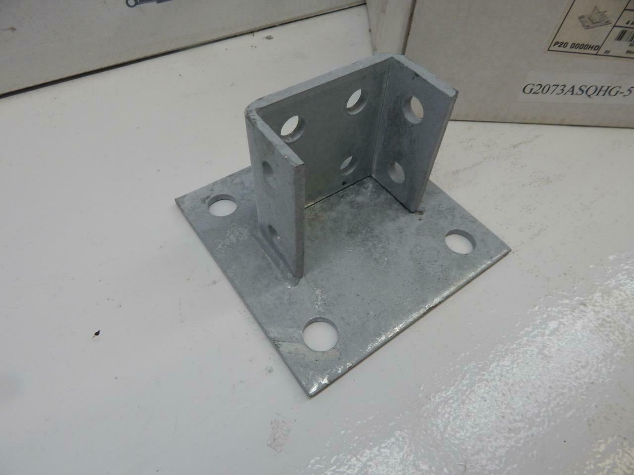 Box of 5 CTS Unistrut P2073A P20 0000HD Post Base Dbl Chan 4Hole Std 3 ...