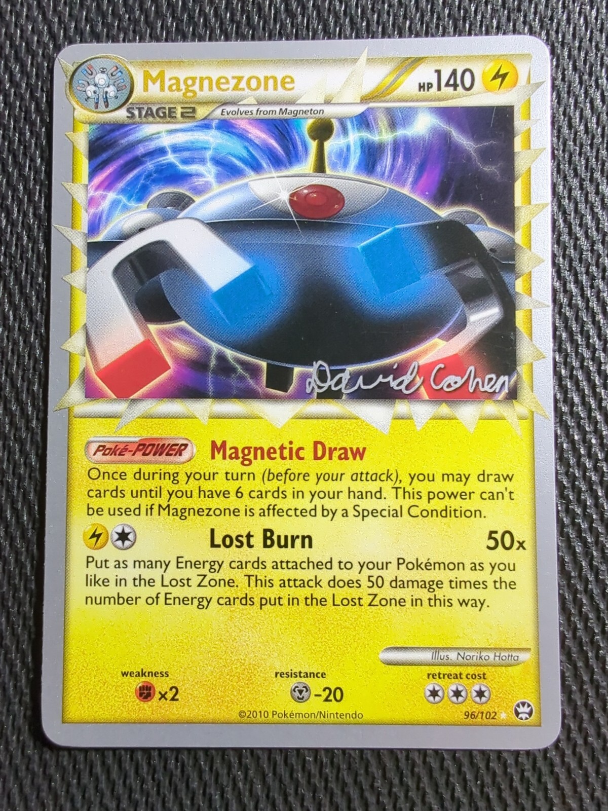 Pokémon TCG Magnezone World Championship Singles 96/102 NM David Cohen ...