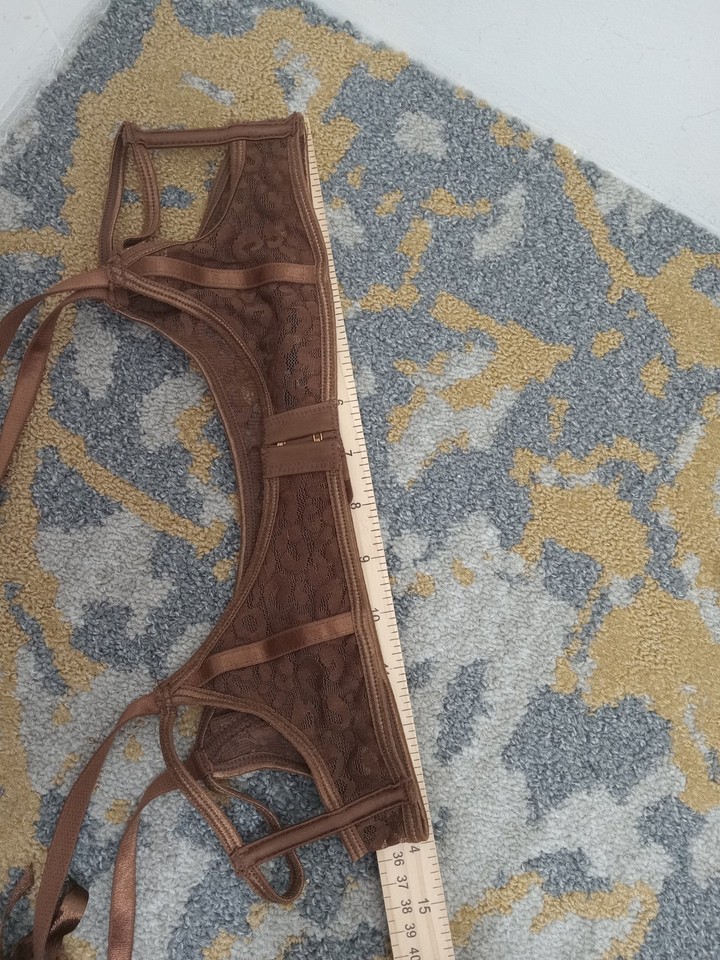 Fashion Nova Brown Garter Belt Size Lg/XL Gold Hardware ** Used** | eBay