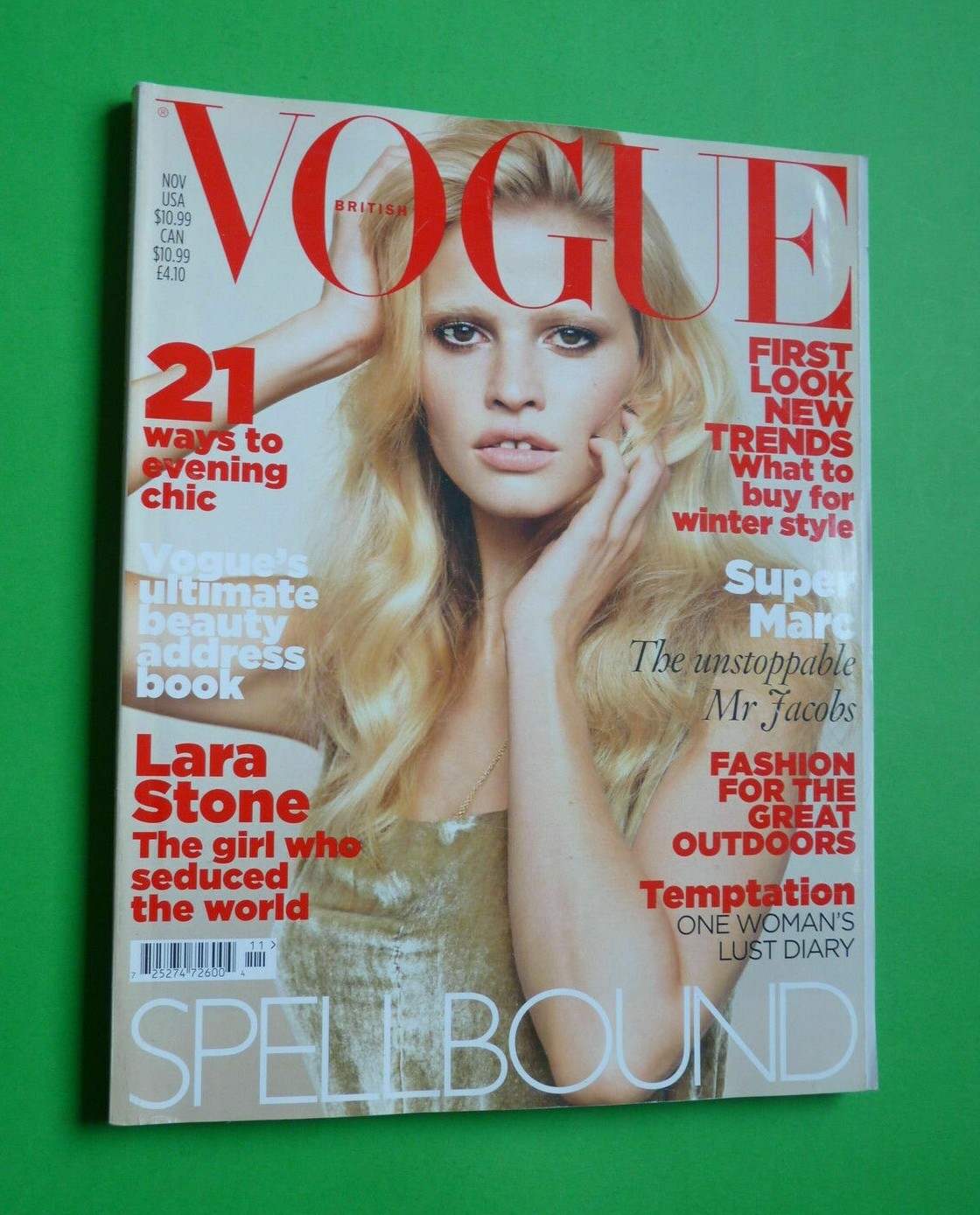VOGUE UK November 2010 Lara Stone Jessica Stam Raquel Zimmermann Dree ...
