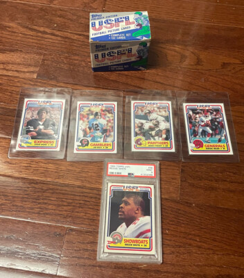 1984 Topps USFL Football Factory Complete Set With PSA 9 Reggie White ...