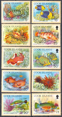 Cook Islands 1994 Fish,Coral reef,Marine Life,10v complete set,MNH | eBay