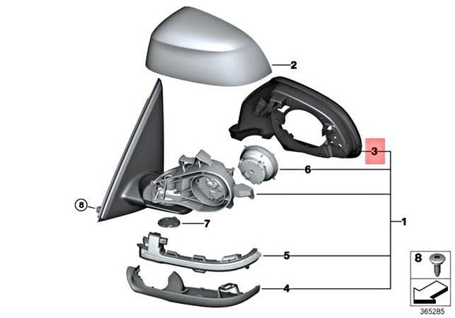 Genuine BMW OEM 51167291203 Supporting Ring Black Left for sale online ...