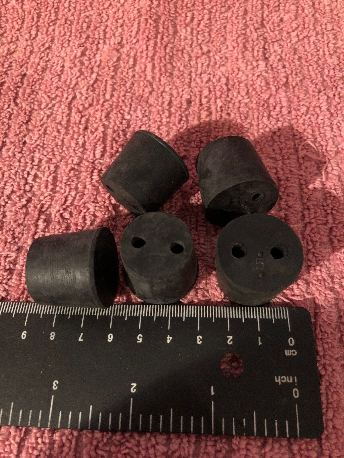 5 New 2 Hole #5 laboratory rubber stoppers-EPDM tapered rubber plug | eBay