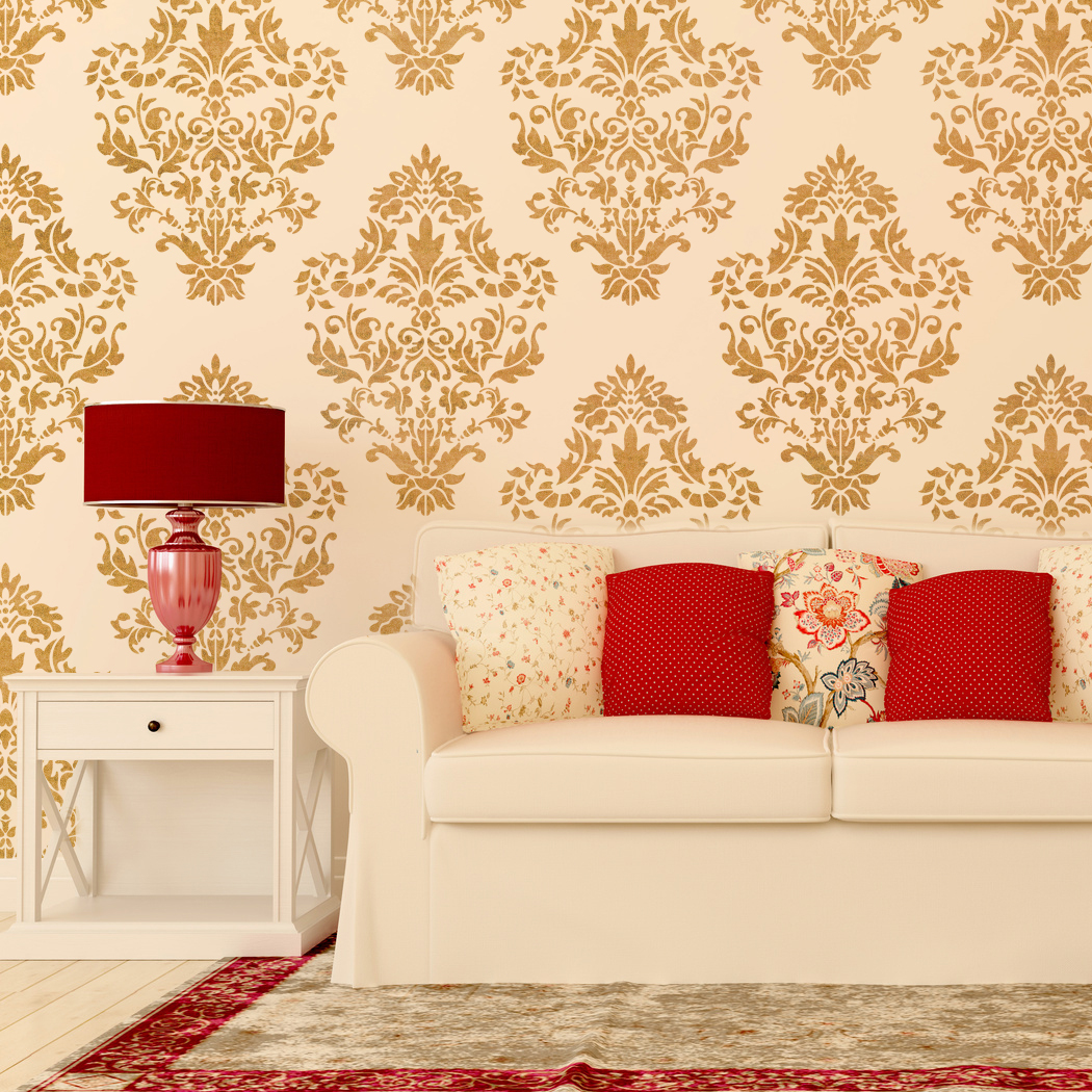 Damask Wall Stencils