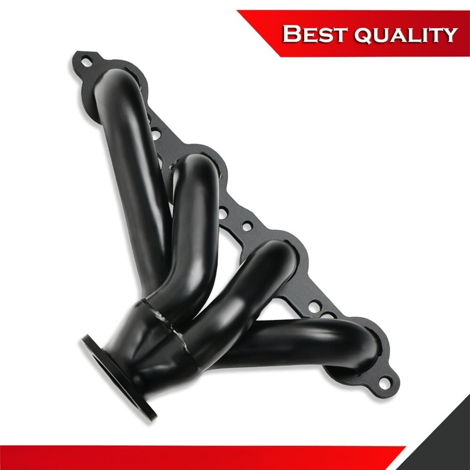 Shorty Style Black Steel Headers Suit Chevy SBC LS LS3 LS6 LS7 Block ...