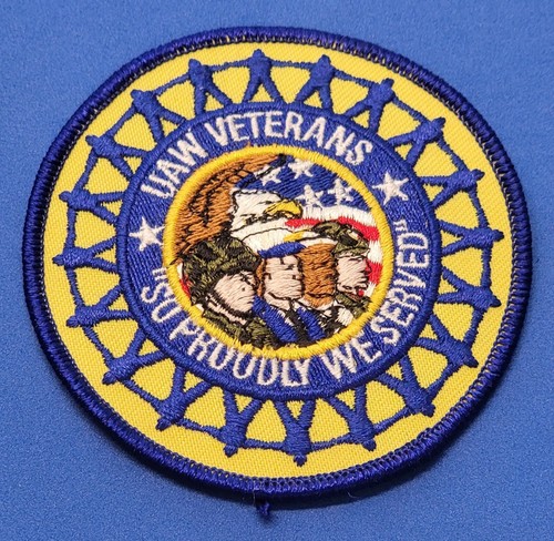 UAW VETERANS UNION UNITED AUTO WORKERS VINTAGE PATCH | eBay