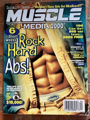 MUSCLE MEDIA 2000 Bodybuilding Magazine RARE (Apr 1996) | eBay