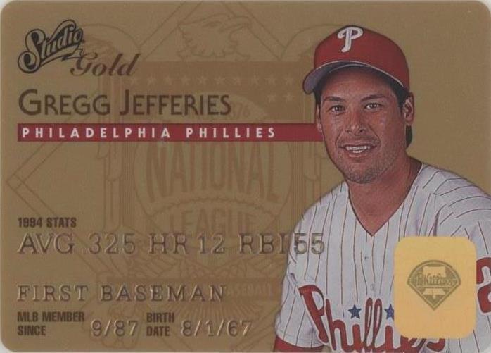 1995 Studio - Gregg Jefferies #47 Gold Plastic Stock for sale online | eBay