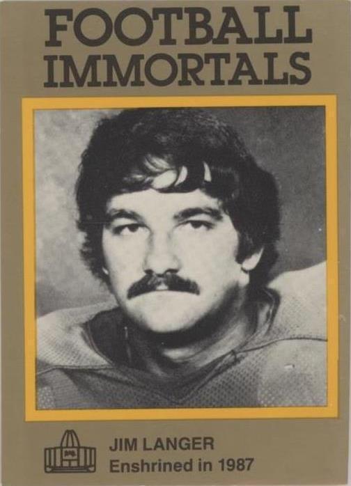1985-88 Football Immortals - Jim Langer #141 for sale online | eBay